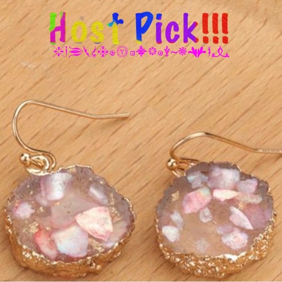 Jewelry | Rock Candy Mirror Shell Crushed Cluster Chip Flake Encased ...